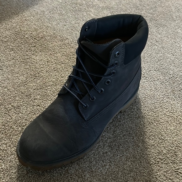 Timberland | Shoes | Mens Timberland Lace Up Boots Size 1 Navy Blue ...